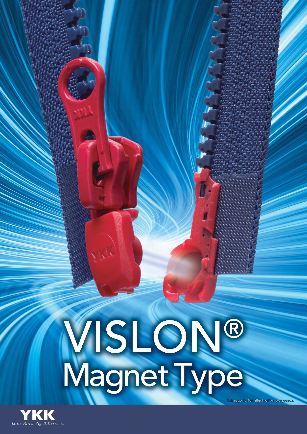 VISLON® with Magnetic Closure and Rubber Ring Puller | YKK DIGITAL SHOWROOM